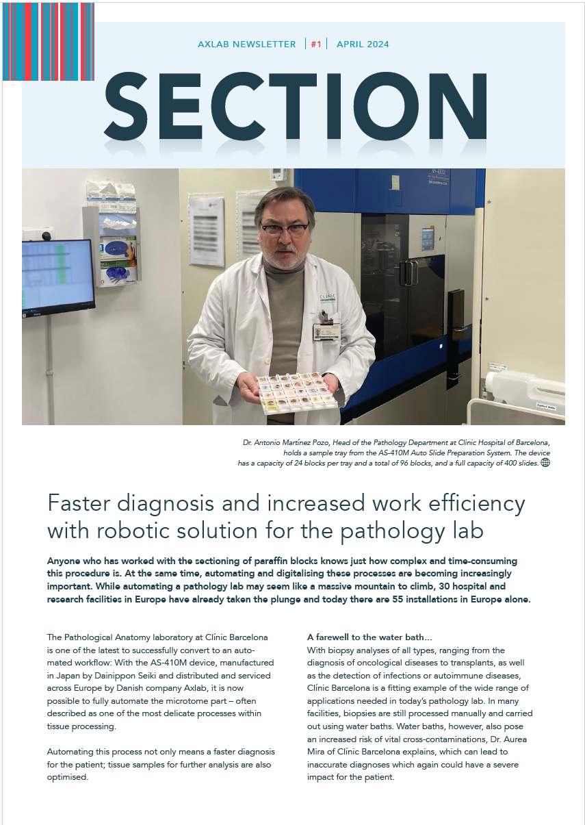 Faster diagnosis and increased work efficiency with robotic solution for the pathology lab ...