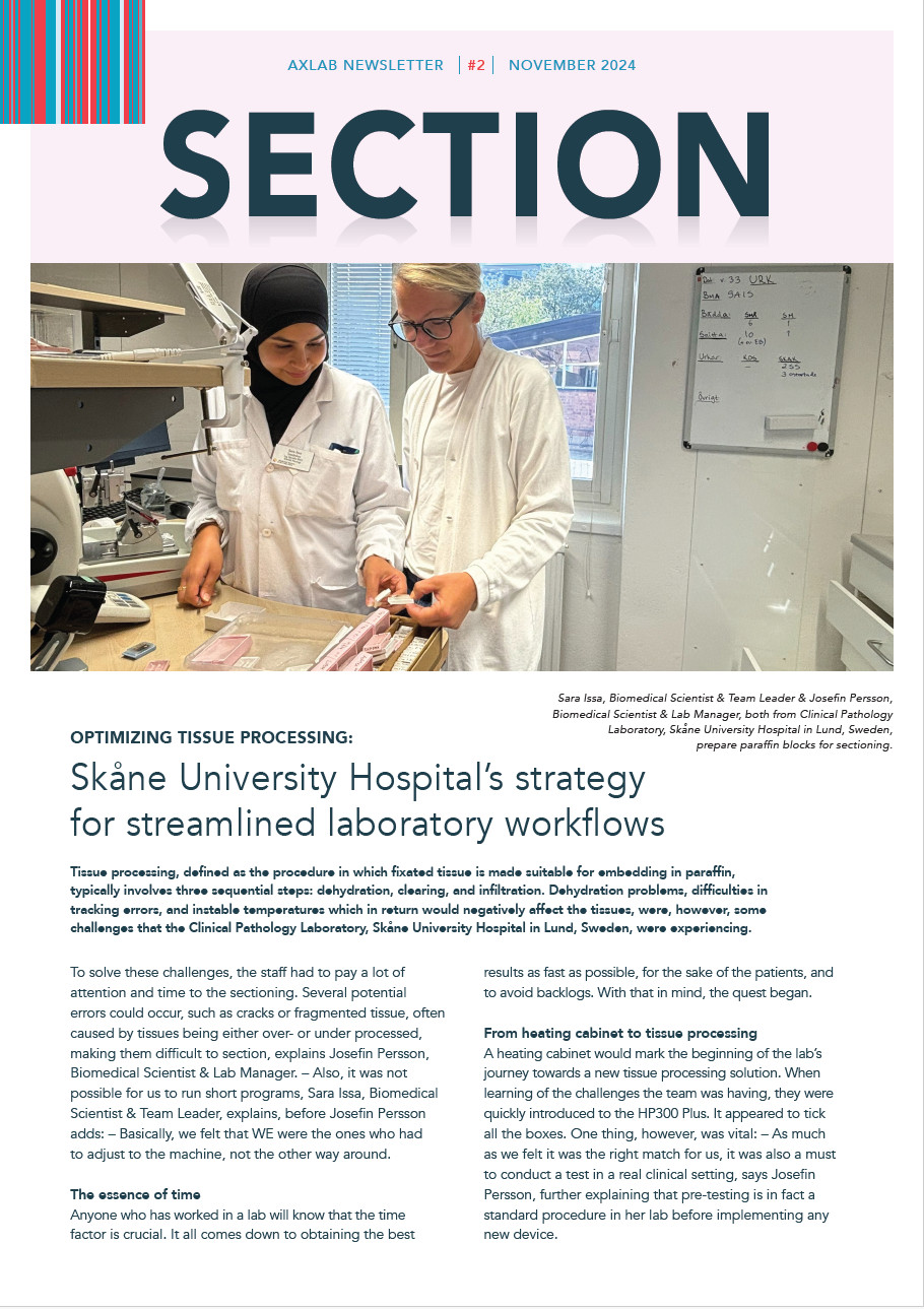 Optimizing tissue processing: Skåne University Hospital’s strategy for ...